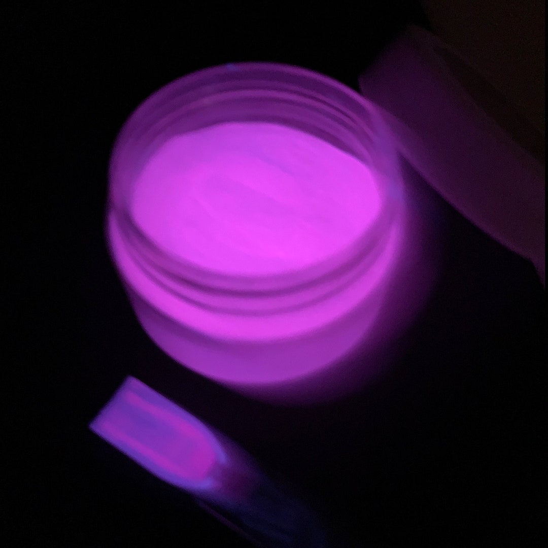 PINK to HOT PINK Glow-in-the-dark Pigment Powder / Resin Craft Additive ...