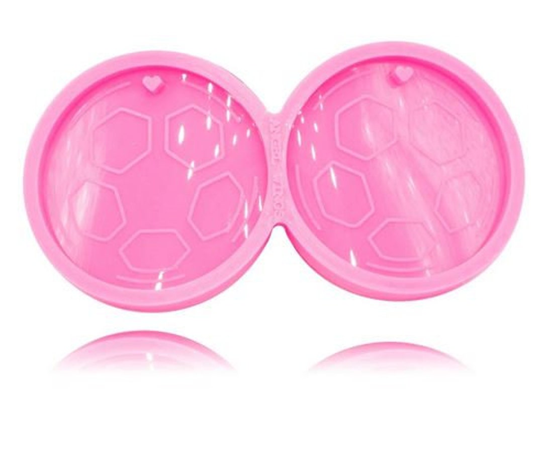 Soccer Ball Pair Mold - Shiny Silicone / Pendant / Key Chain / Soccer ...