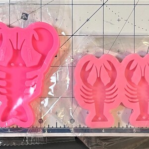 CRAWFISH LOBSTER SHRIMP Mold - Silicone / Crawdad Crayfish Earring / D ...