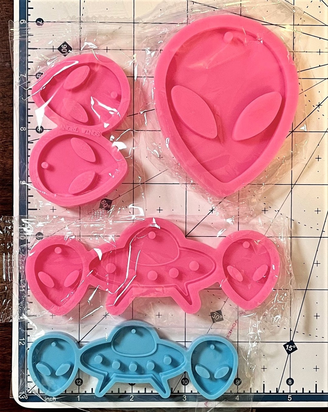 Alien Abduction and Spaceship Molds - Shiny Silicone MOLD ONLY / 5 ...
