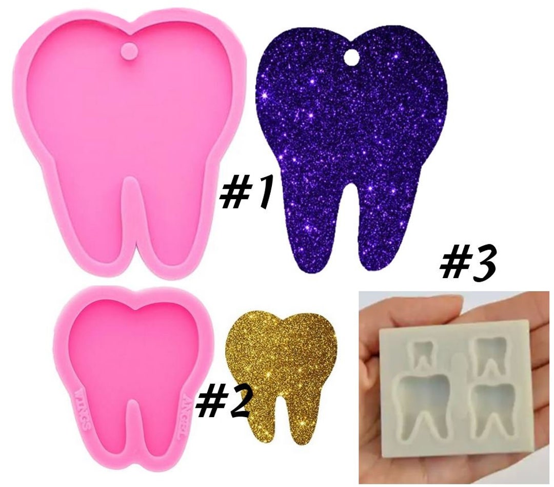 NEW! Tooth Molds - 3 Silicone Designs / DIY Jewelry / Key Chains / Food ...