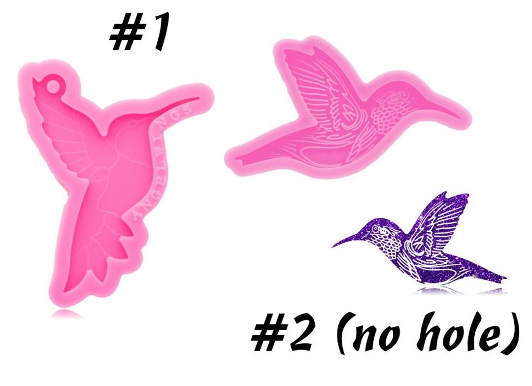 HUMMINGBIRD Mold - Shiny Silicone MOLD ONLY / 2 Styles / Small Bird ...