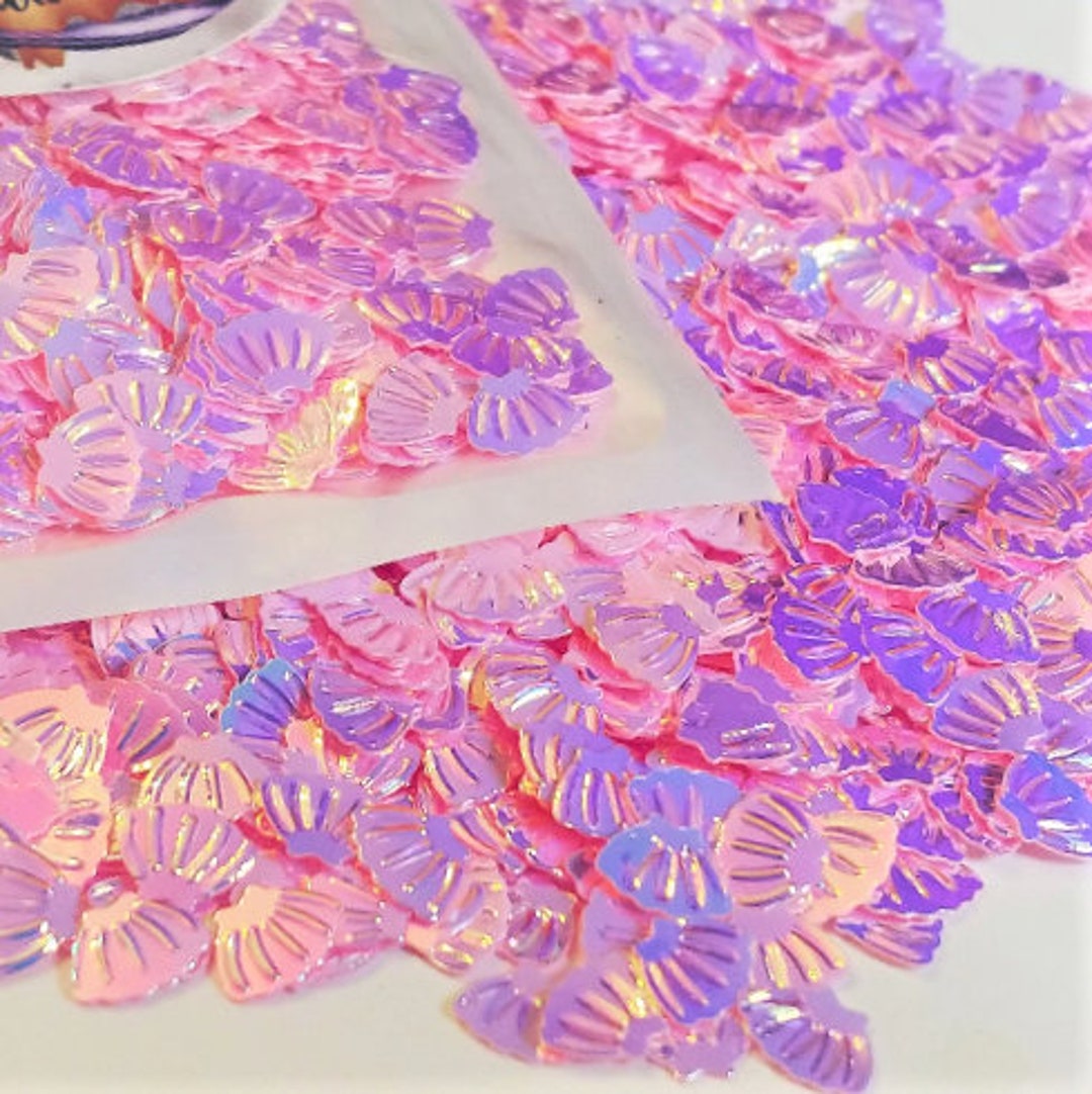 MERMAID PRINCESS 3D Sea Shell Glitter / Sculpted Shapes / Color ...