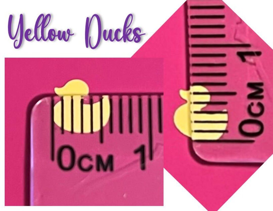 YELLOW DUCK Iridescent Glitter Shapes / 6mm / 1/3 or 1 Oz. Jar / Opaque ...