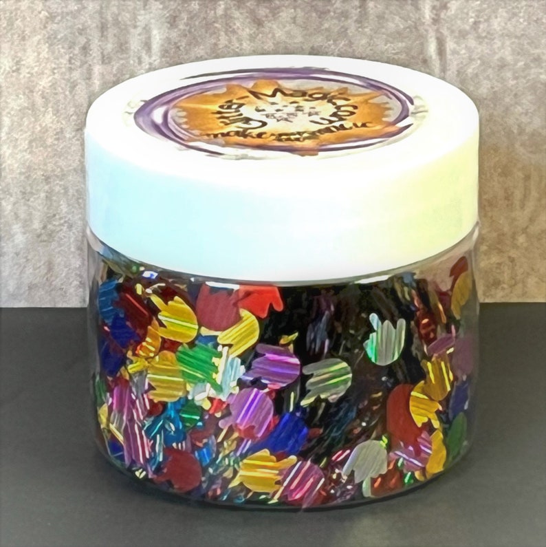 New MIDDLE FINGER Stripe Holo Glitter Shape Mix / Holographic - Etsy