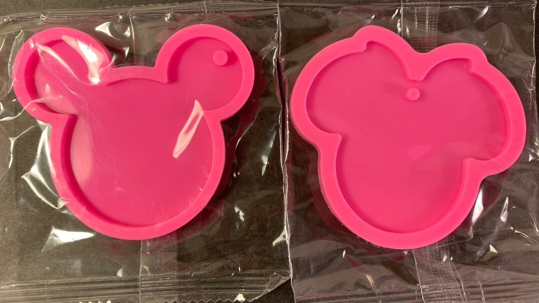 MOUSE Head Molds - Shiny Silicone / Zipper Pulls / Key Chain / Key Fobs ...