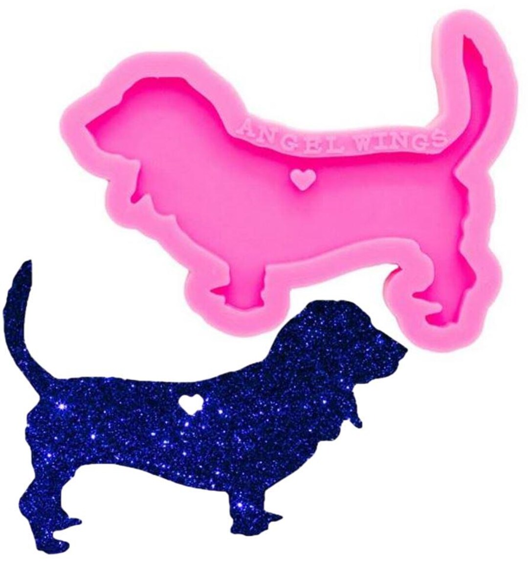 Basset Hound Mold - Shiny Silicone MOLD ONLY / Short Family Dog / DIY ...