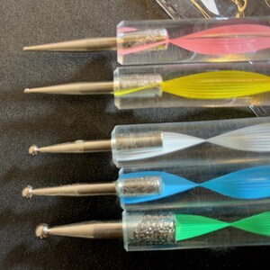 Dotting Tool Set 5-pc / 10 Precision Ball Tips Size 1.0mm to 3.0mm ...