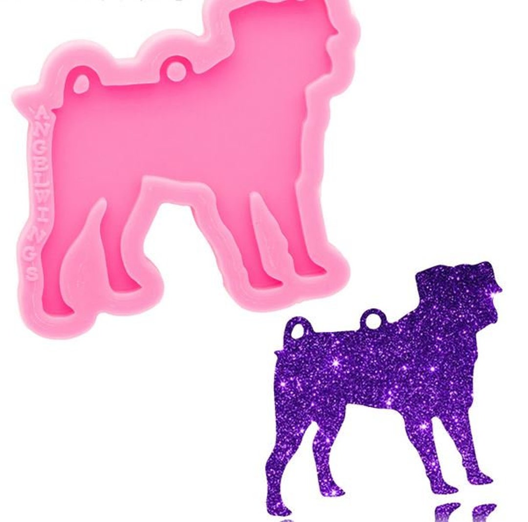 Mastiff Silicone Mold - DIY Jewelry, Family Dog Key Chain / Family Pet ...