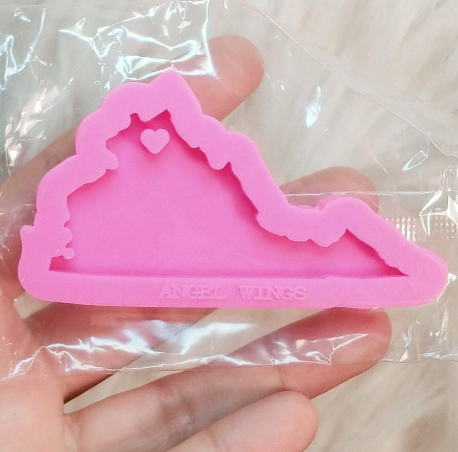 STATE of VIRGINIA Mold Shiny Silicone / D I Y Mementos / Key - Etsy ...