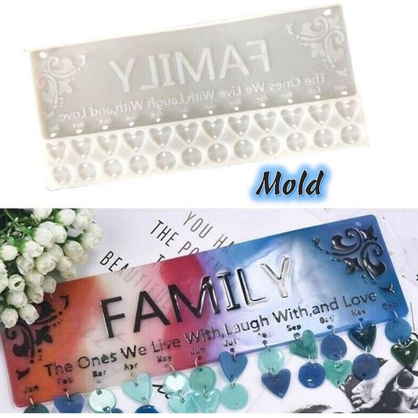Resin Calendar Molds - Etsy
