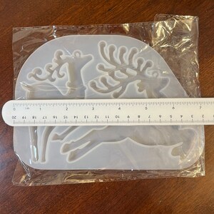 Fancy Dancing Reindeer Molds - Clear Shiny Silicone MOLD ONLY / 3 ...