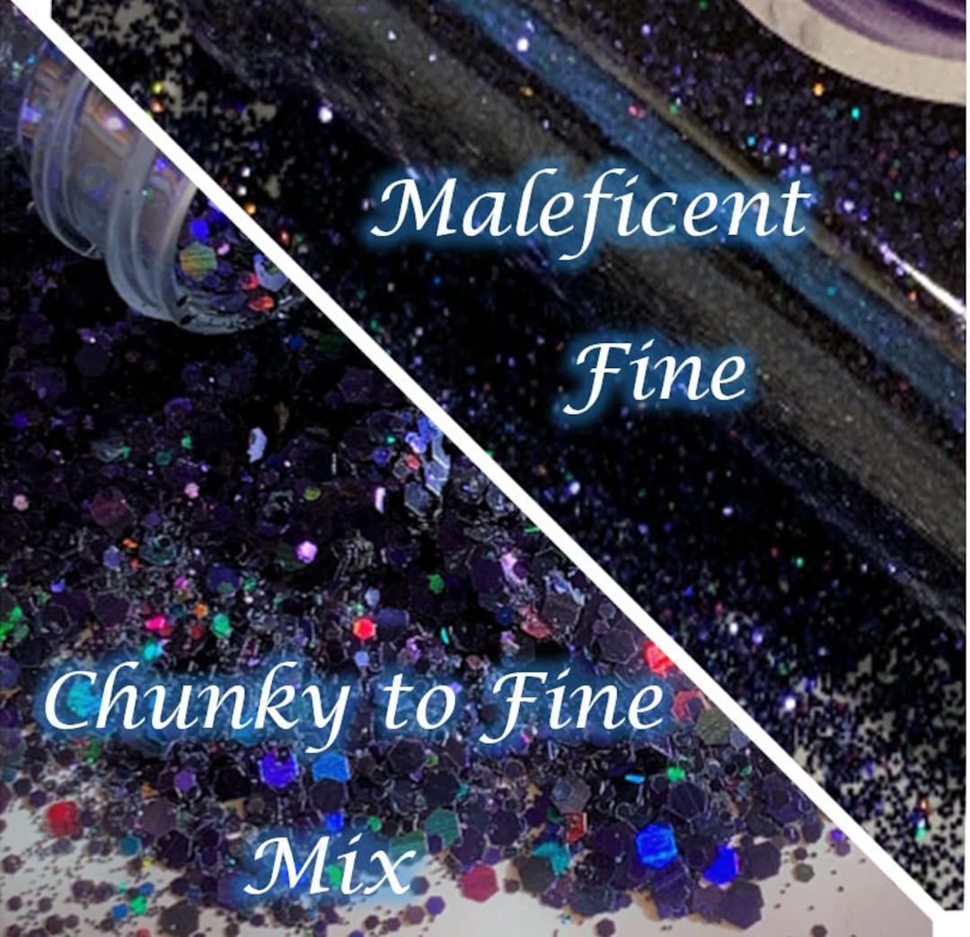 Maleficent Purple Holographic Glitter - Extra-fine or Chunky to Fine ...