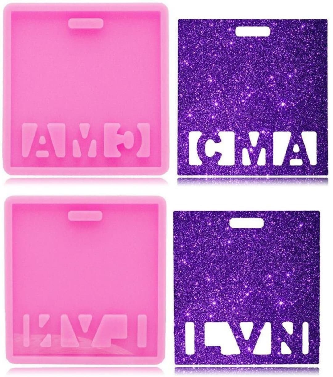 CMA or LVN Badge Buddy Mold - Shiny Silicone MOLD Only / Doctor Nurse ...