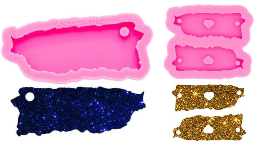 Puerto Rico Mold Set Shiny Silicone / 2 Sizes DIY Jewelry / Key Chain ...