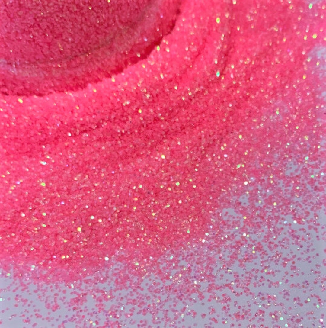 HOT PINK Iridescent Extra-fine GLITTER / 2.25 Oz Bottle 1/128" / Nail ...