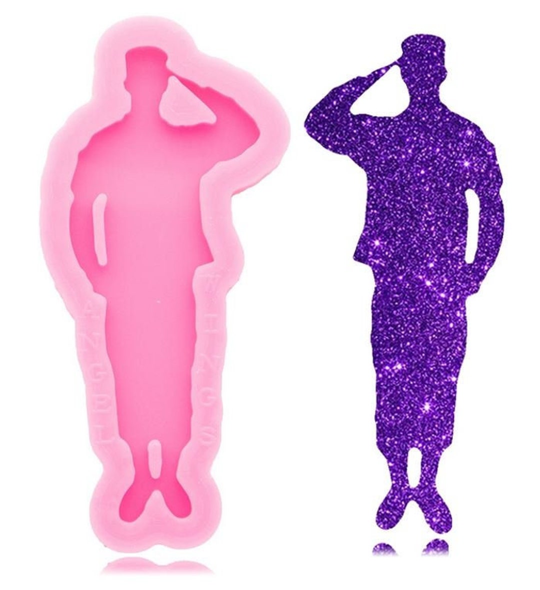 Small Soldier Mold - Shiny Silicone / Patriotic Memento / Military ...