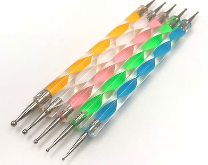 Dotting Tool Set 5-pc / 10 Precision Ball Tips Size 1.0mm to 3.0mm ...