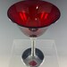Cambridge Tally Ho Ruby Red and Chrome Liquor Cocktail Glasses ~ Set of ...