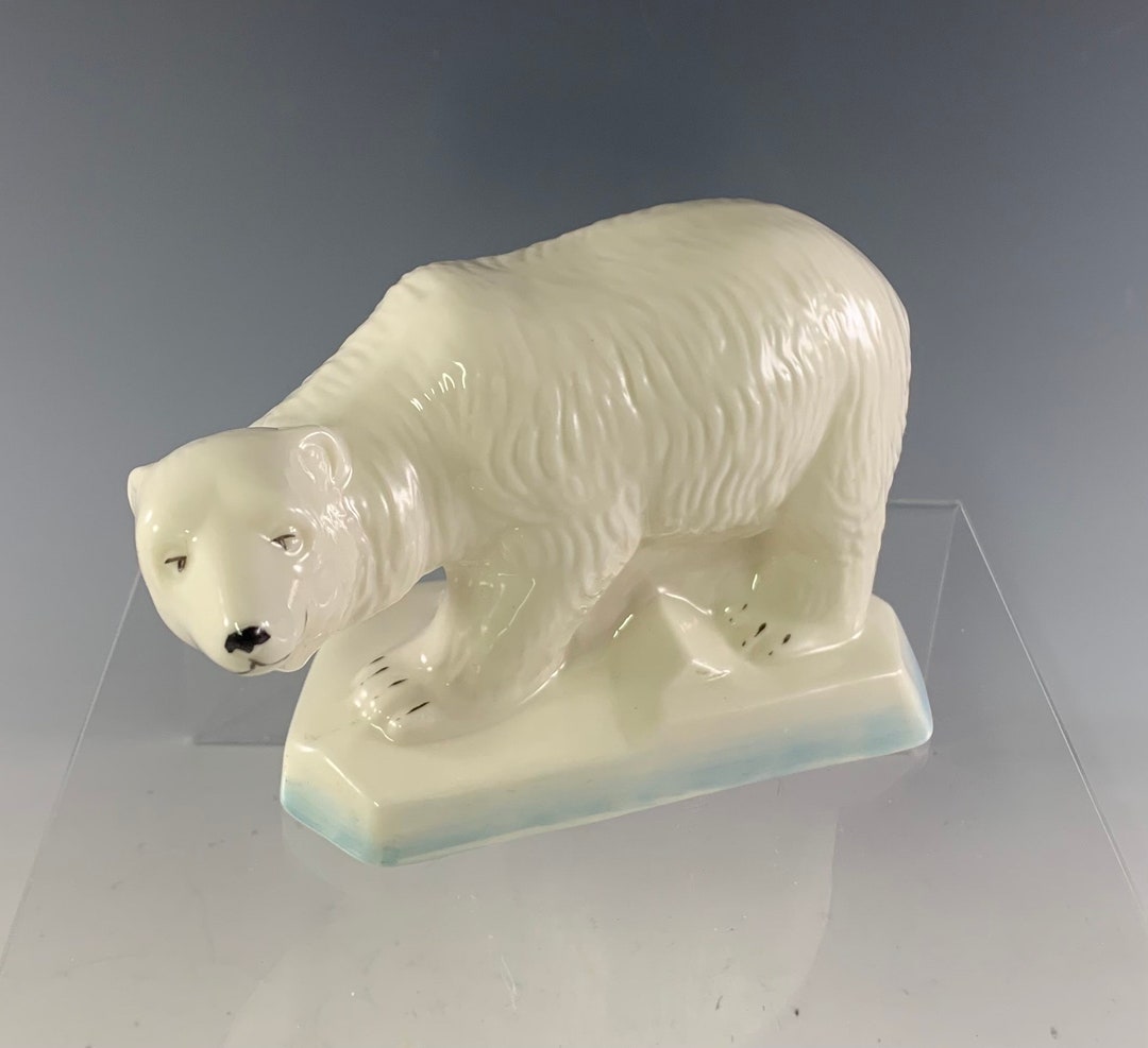 Belleek Ireland Standing Polar Bear Figurine - Etsy