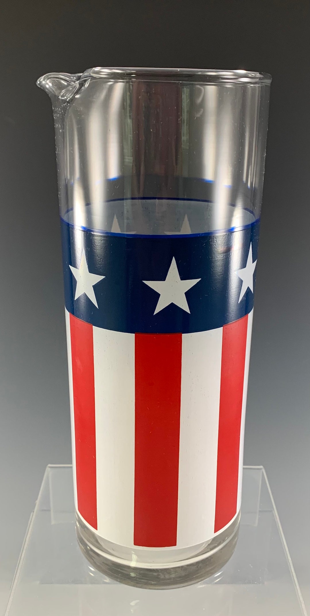 American Flag Single Spout Cocktail Pitcher - Etsy