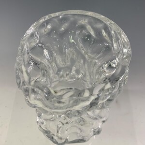 Ingrid Glasshutte Germany Ice Bark Candleholder or Bud Vase/bulb Forcer ...