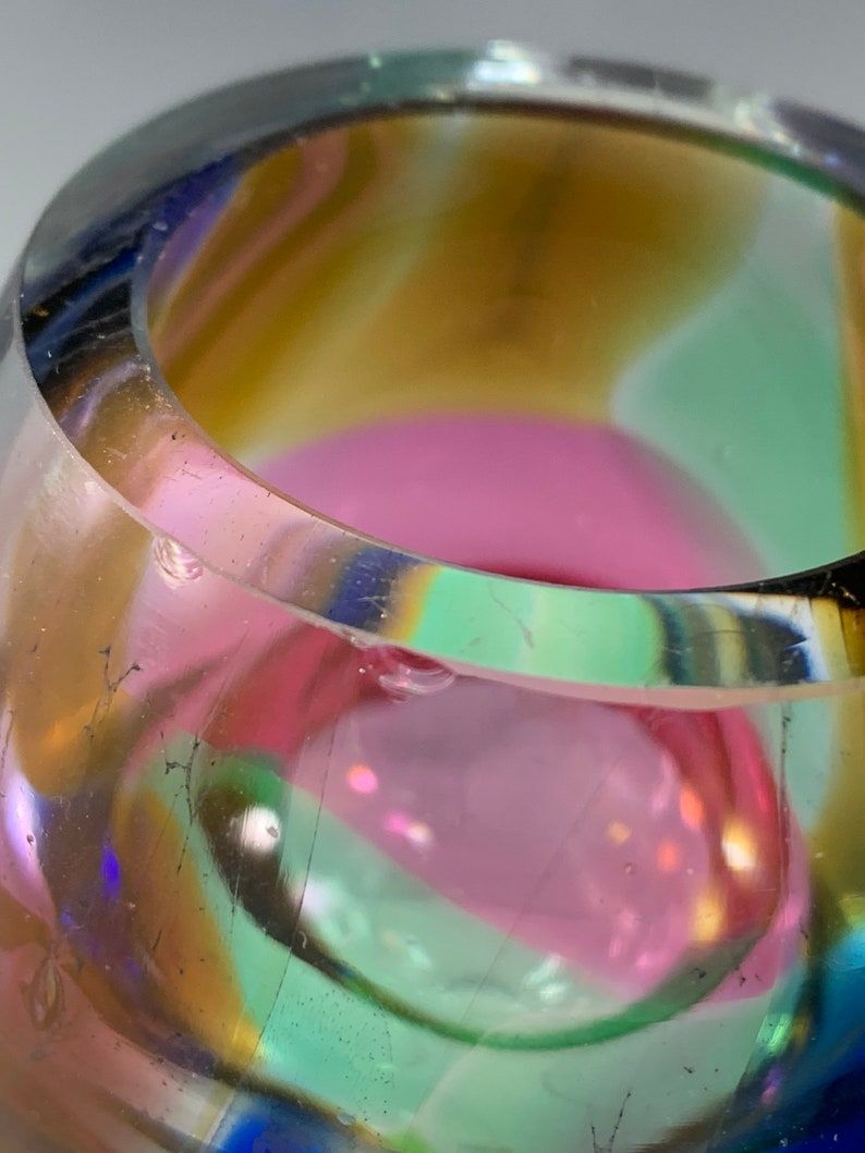 Krosno Art Glass Oil Lamp Made In Poland Etsy