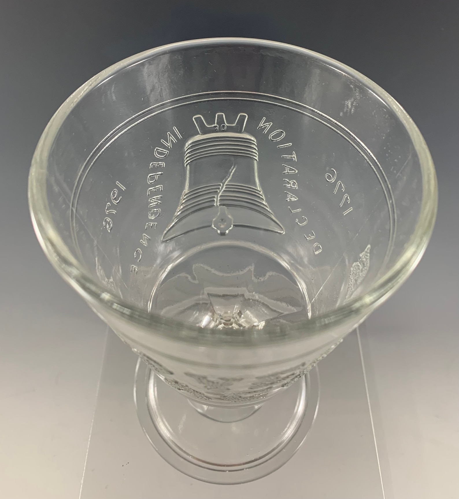 Bicentennial Historical Glassware Liberty Bell Goblets Set - Etsy