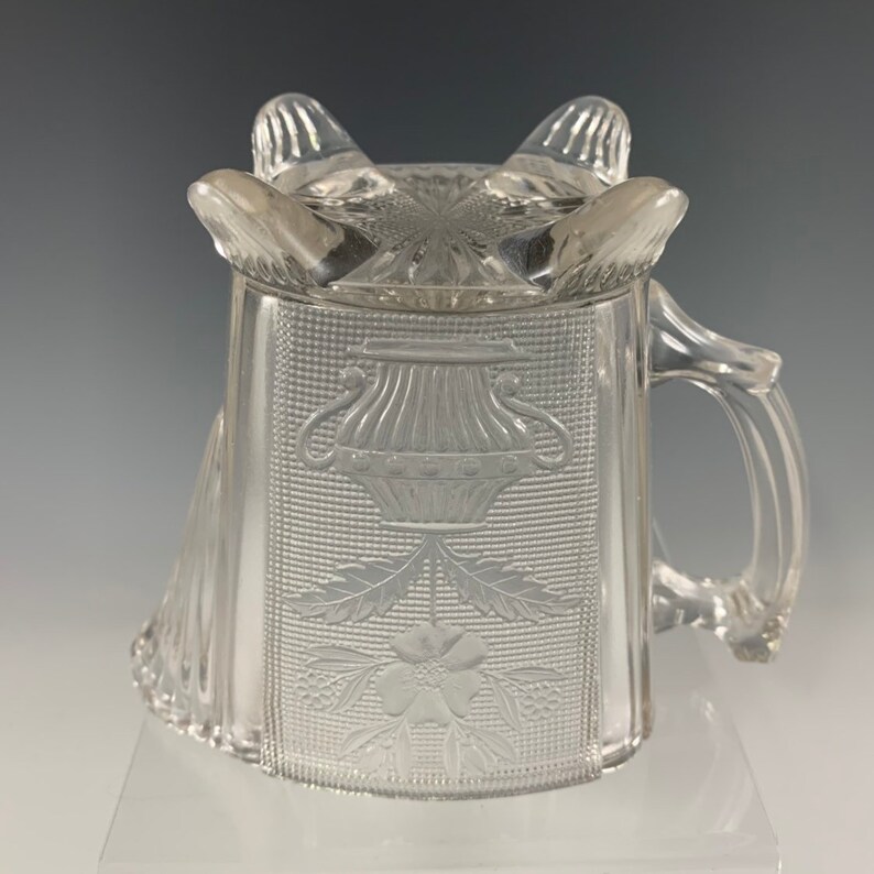 EAPG Cooperative Flint Glass Company Floral Creamer Circa | Etsy