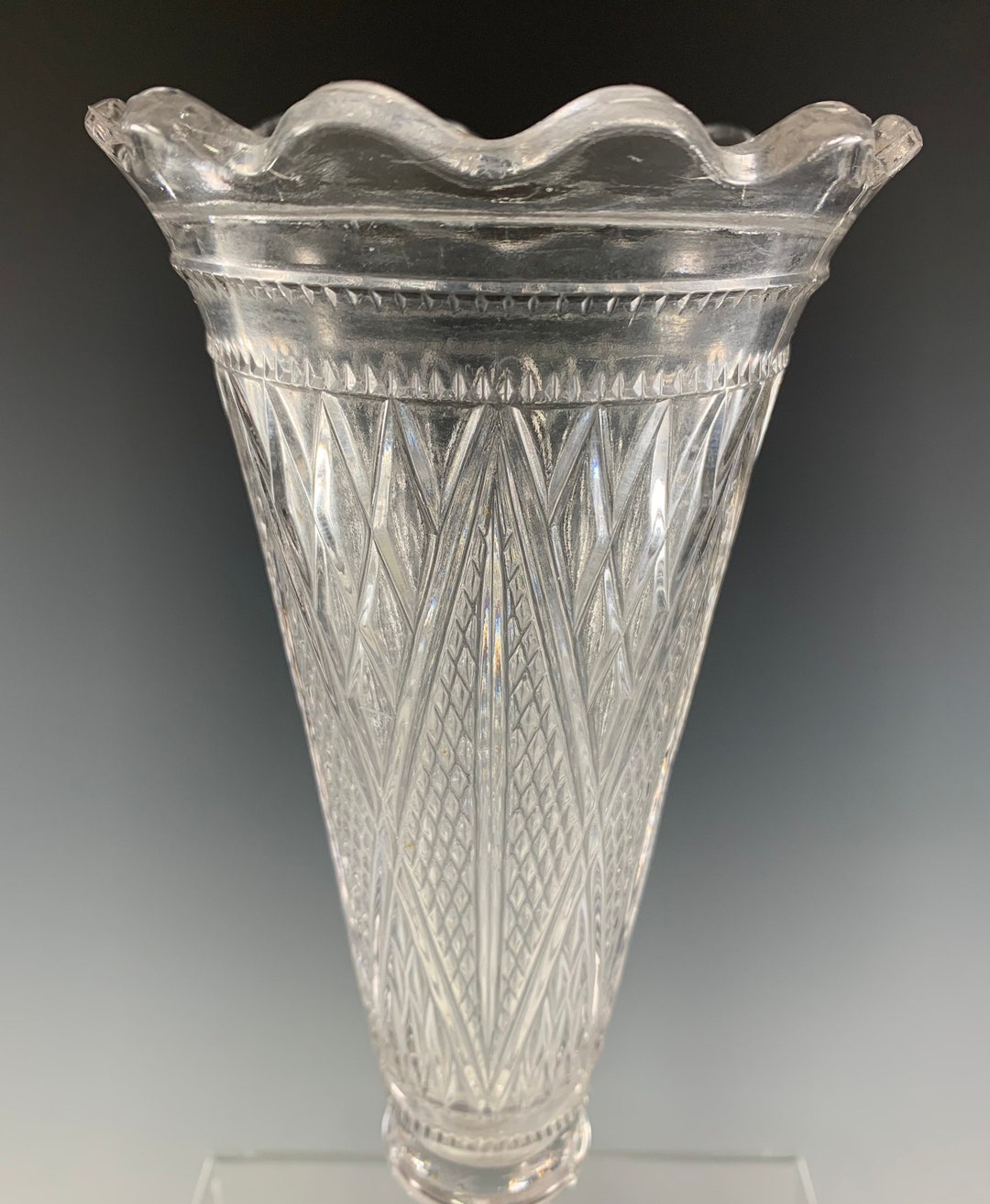 EAPG National Glass Co. (mckee & Bros. Works) No. 900 Aka Sunk Diamond ...
