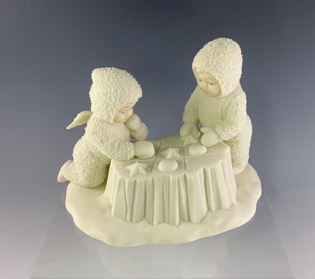 Dept56 Snowbabies "stars in a Row Tic Tac Toe” Figurine - Etsy