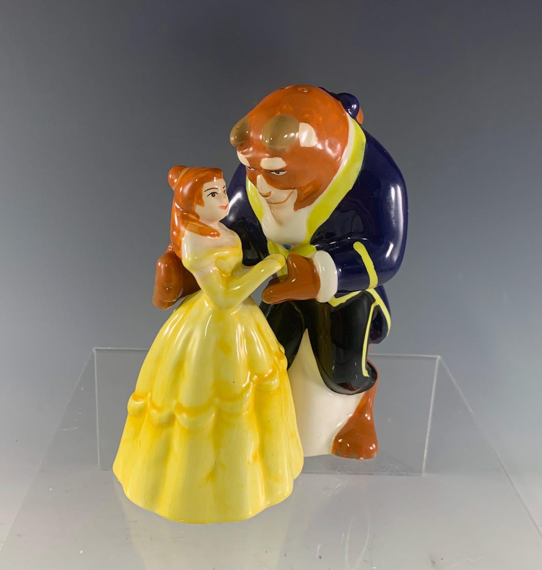 Disney Beauty and the Beast Magnetic Salt and Pepper Shakers - Etsy