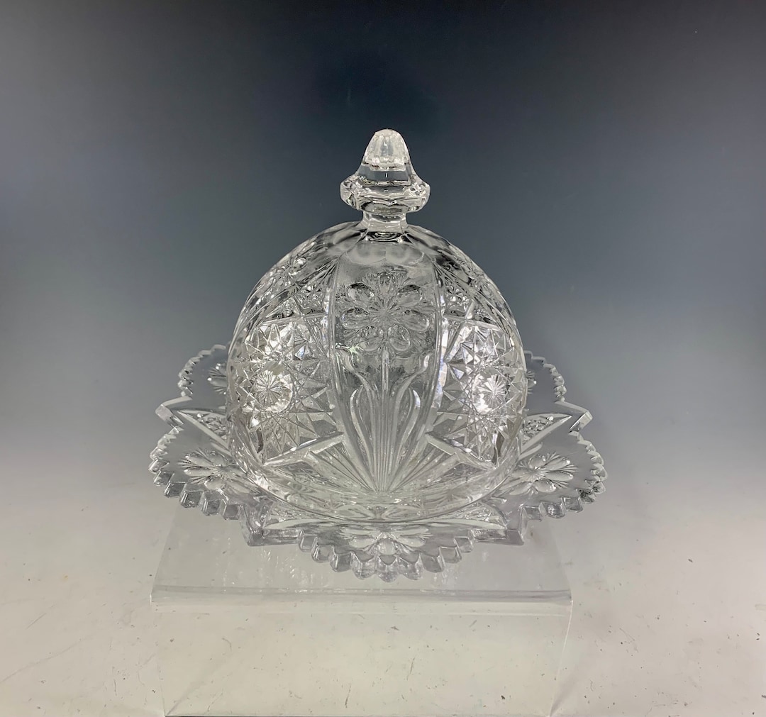 EAPG Imperial Glass No. 474 La Rochelle (OMN) Aka Cosmos Covered Butter ...