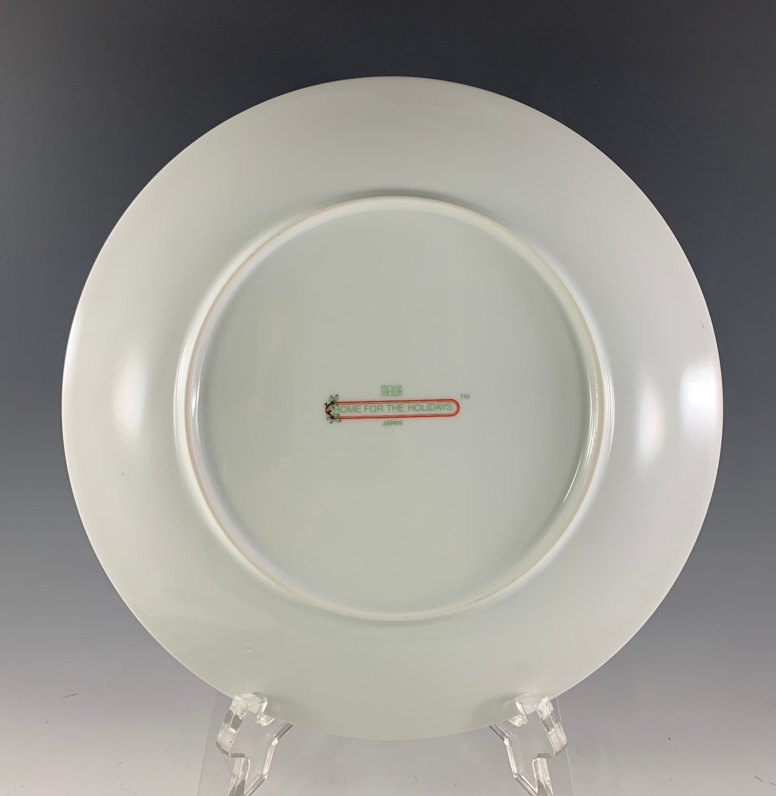 Meiwa Japan “home for the Holidays” Coupe Salad Plates ~ Set of 6 - Etsy