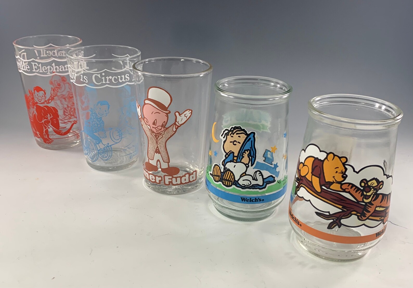 Vintage Character Jelly Jar Juice Glasses 2 Different Styles - Etsy