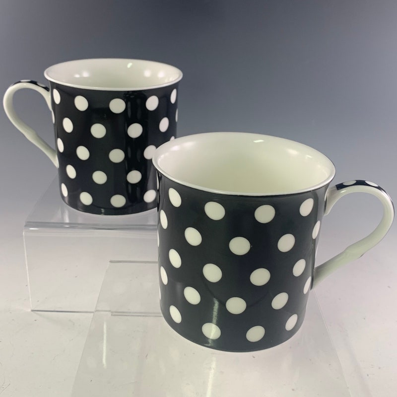 Polka Dot Coffee Cup - Etsy