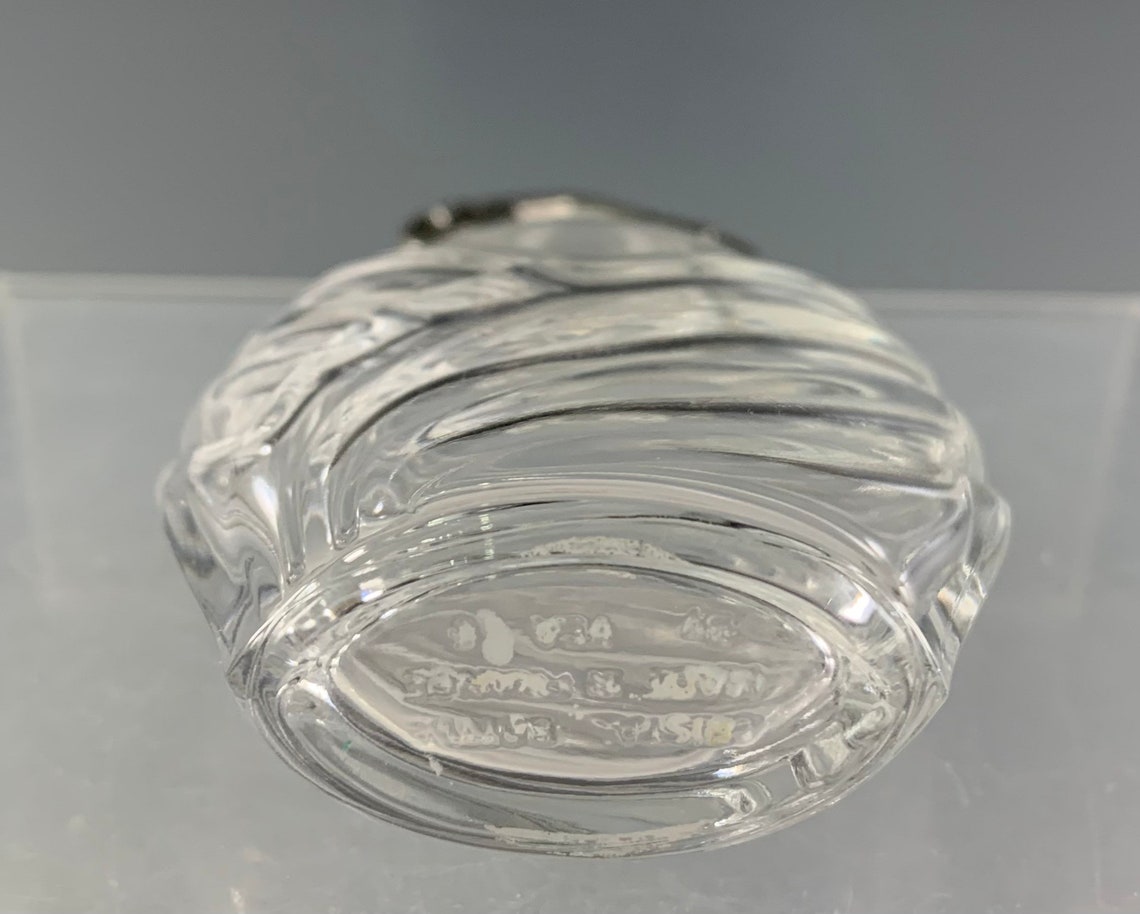 Cristal VCA Perfume Bottle With Double Flower Pewter Stopper Made in ...