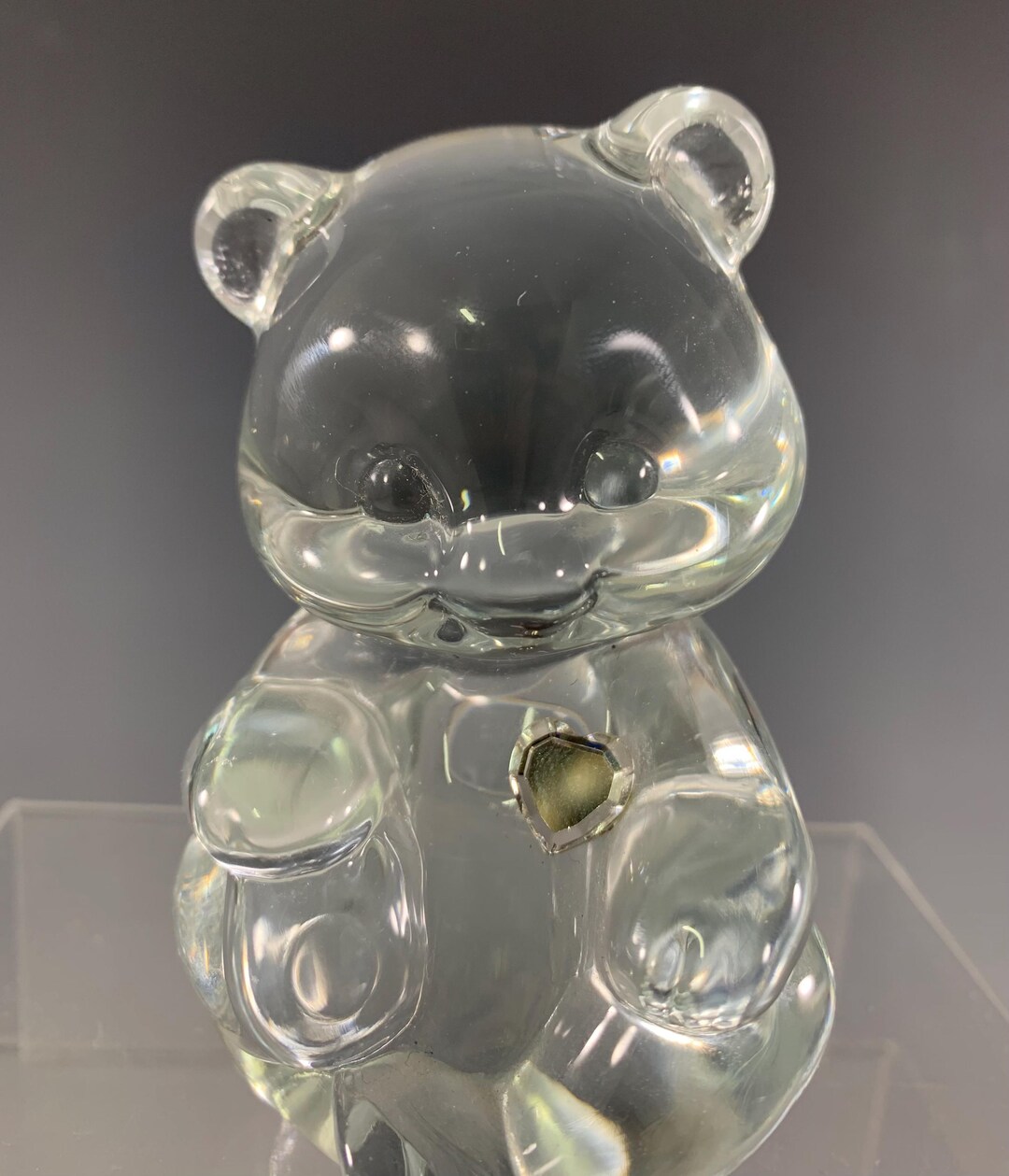 Fenton April Birthstone Bear Figurine - Etsy