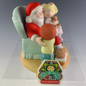 Cabbage Patch Kids With Santa Porcelain Figurine by Xavier Roberts 1984 ...