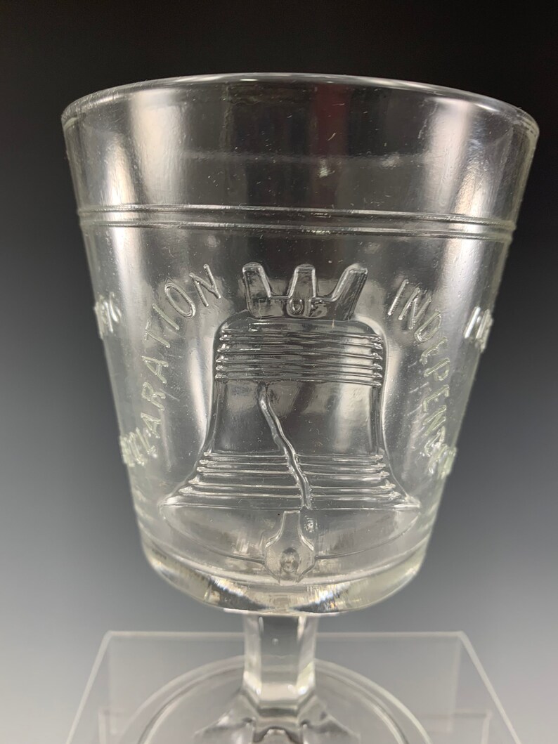 Bicentennial Historical Glassware Liberty Bell Goblets Set - Etsy