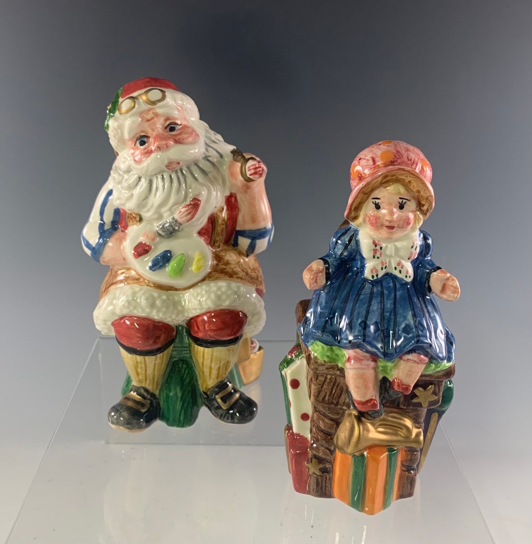 Fitz & Floyd Santa’s Magic Workshop Salt and Pepper Shakers - Etsy