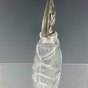 Cristal VCA Perfume Bottle With Double Flower Pewter Stopper Made in ...