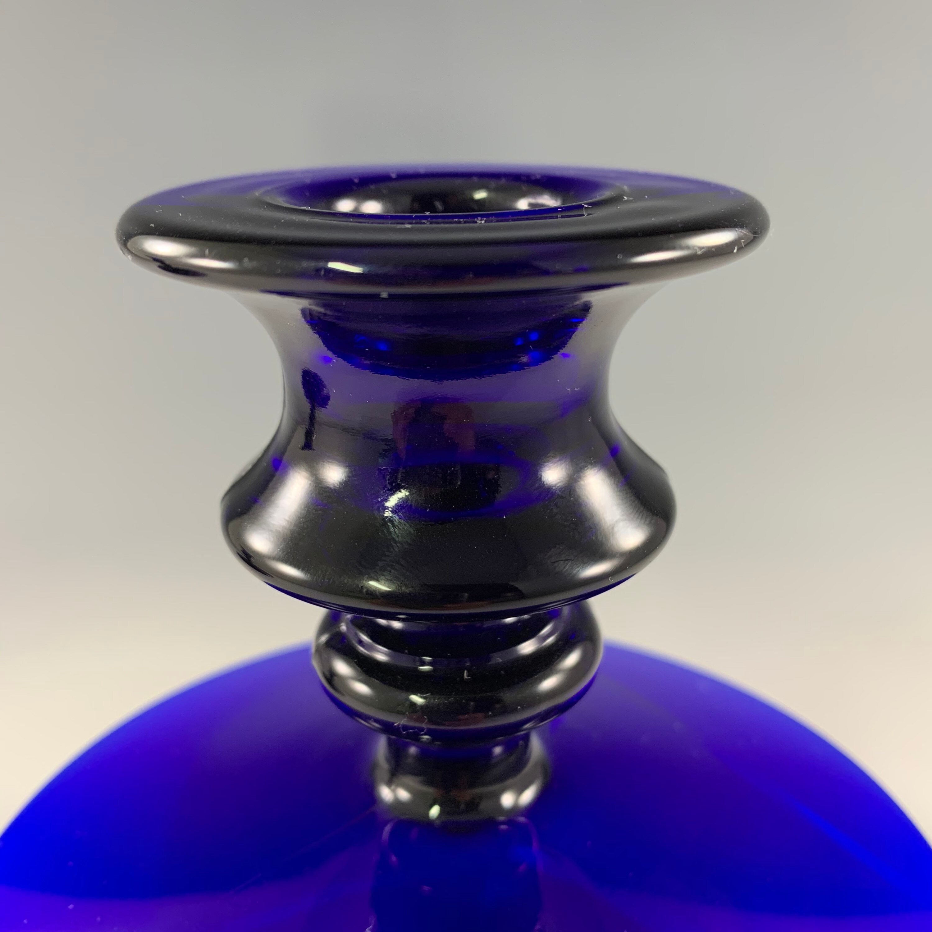 Cambridge Glass No. 628 Low Candlesticks in Royal Blue - Etsy