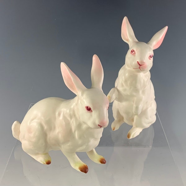 Lefton Rabbit Figurines - Etsy