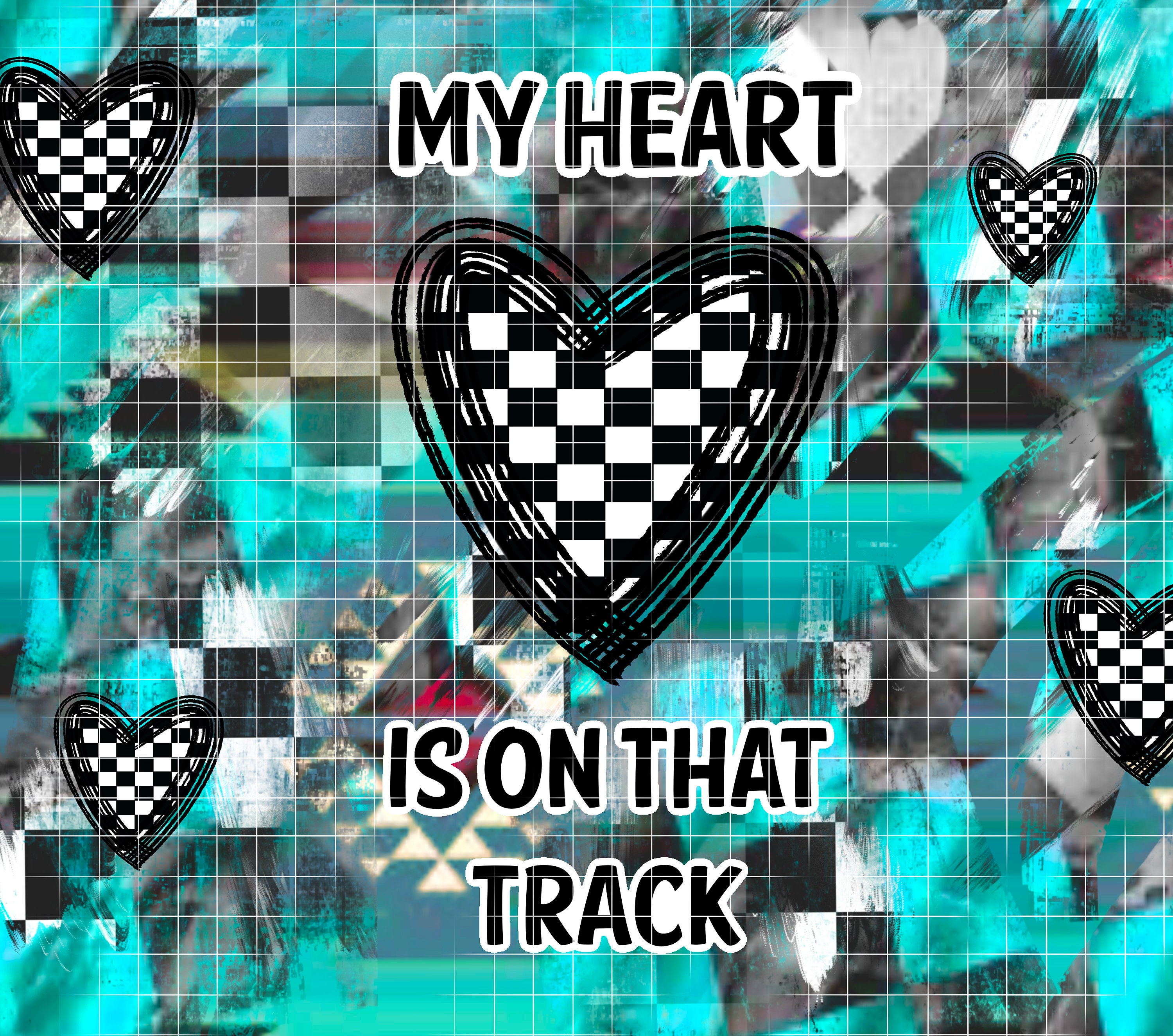My Heart is on That Track PNG for Sublimation - Etsy