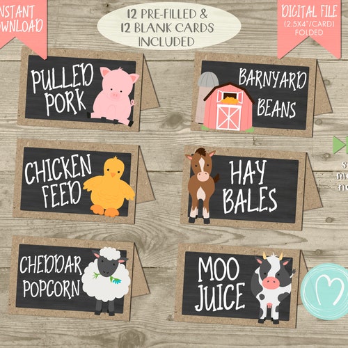 PRINTABLE Farm Animals Barnyard Birthday Cutouts Barnyard | Etsy Canada