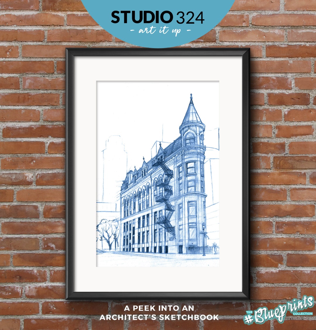 Toronto Gooderham Building, Landmark Art Print, Hand Drawn Architecture ...