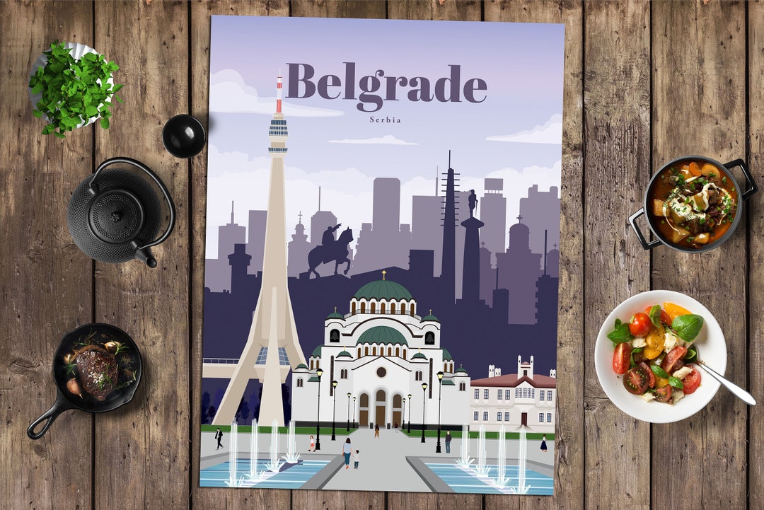 Belgrade Print, Belgrade Wall Art, Belgrade Poster, Serbia Wall Art ...