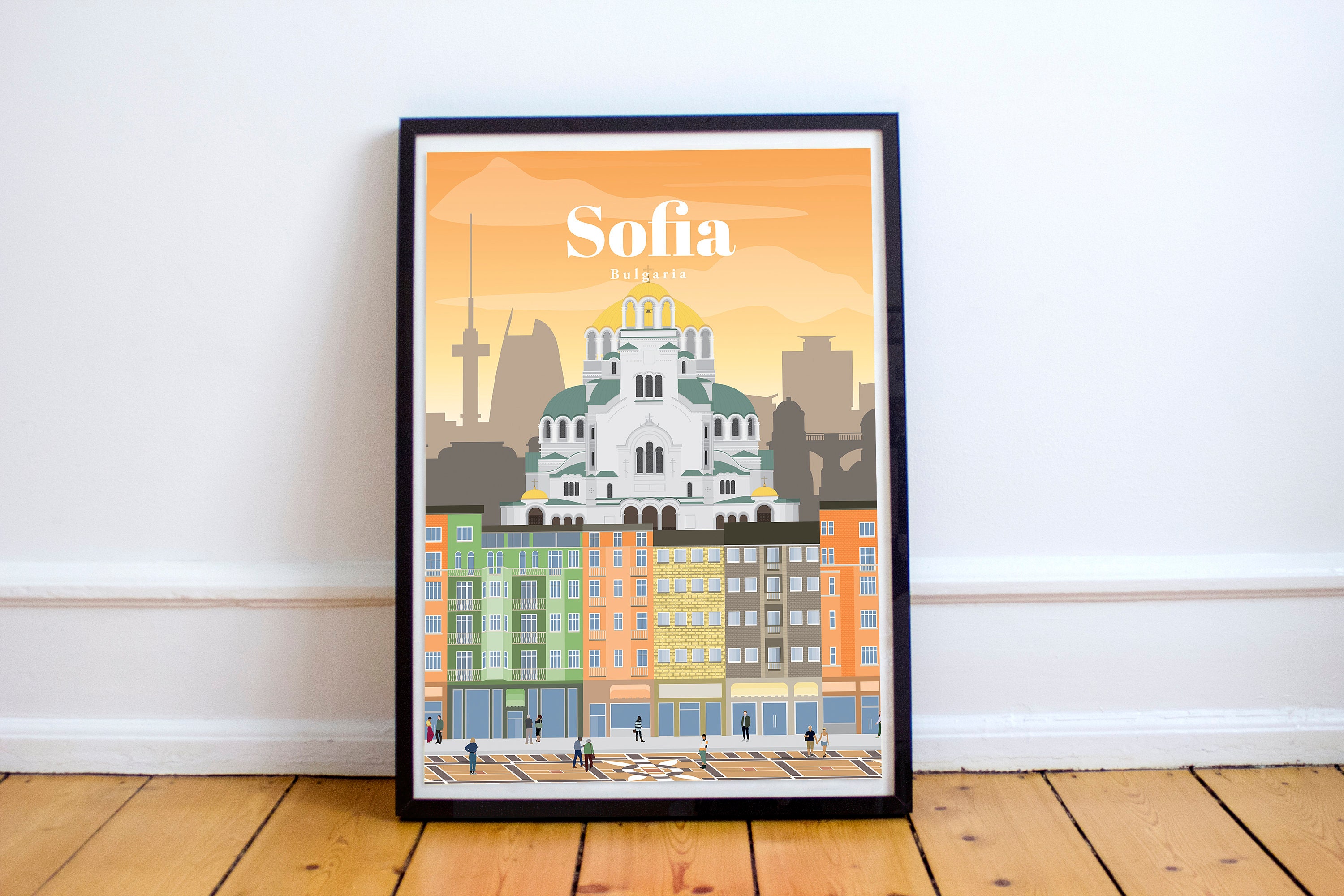 Sofia Print Sofia Wall Art Sofia Poster Bulgaria Wall Art | Etsy
