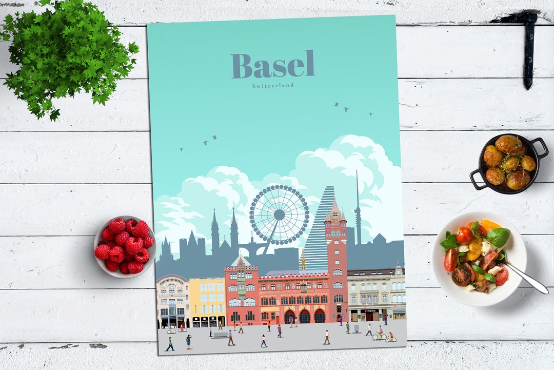 Basel Print, Basel Wall Art, Basel Poster, Switzerland Wall Art Print ...